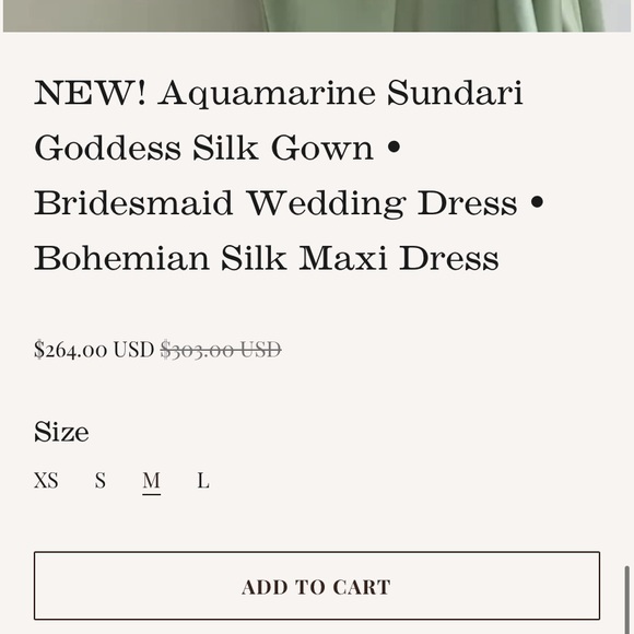 AYA Sacred Wear | Dresses | Aya Sacred Wear Silk Aquamarine Sundari ...
